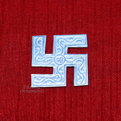 925 Sterling Silver Handmade Swastika for | TRIBAL ORNAMENTS