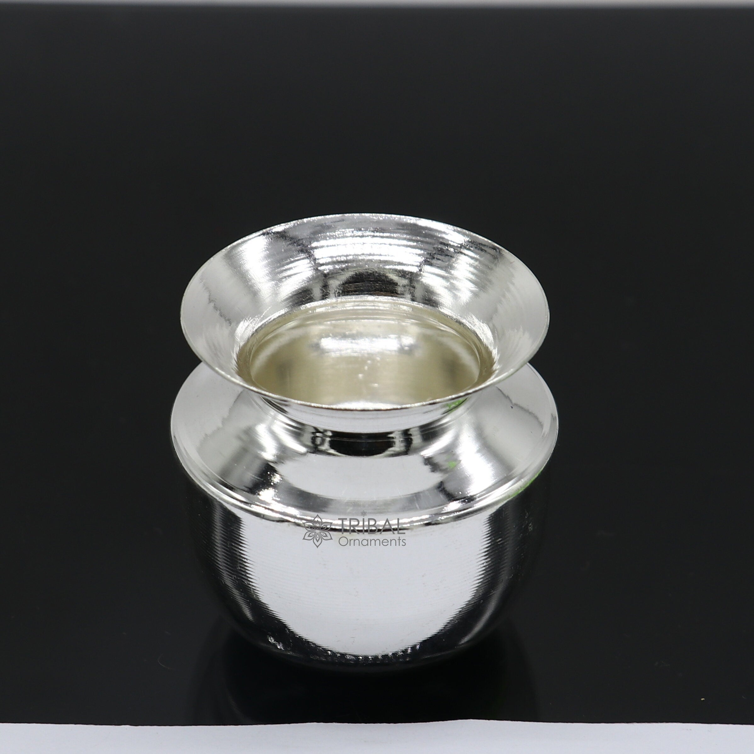 Pure 925 sterling silver handmade plain small Kalash or pot, unique ...